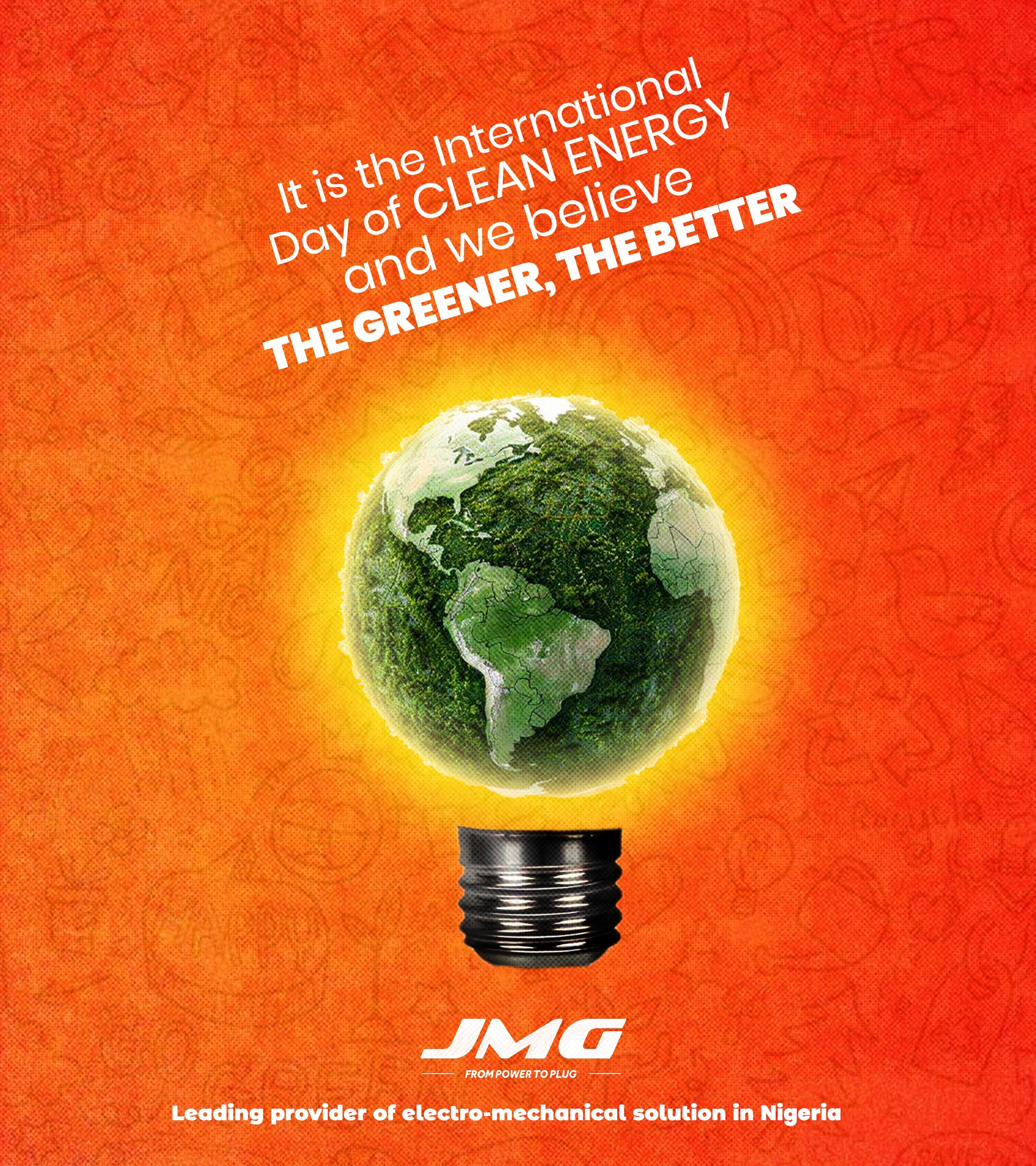 JMG Marks International Day of Clean Energy, Offers Solutions for ...