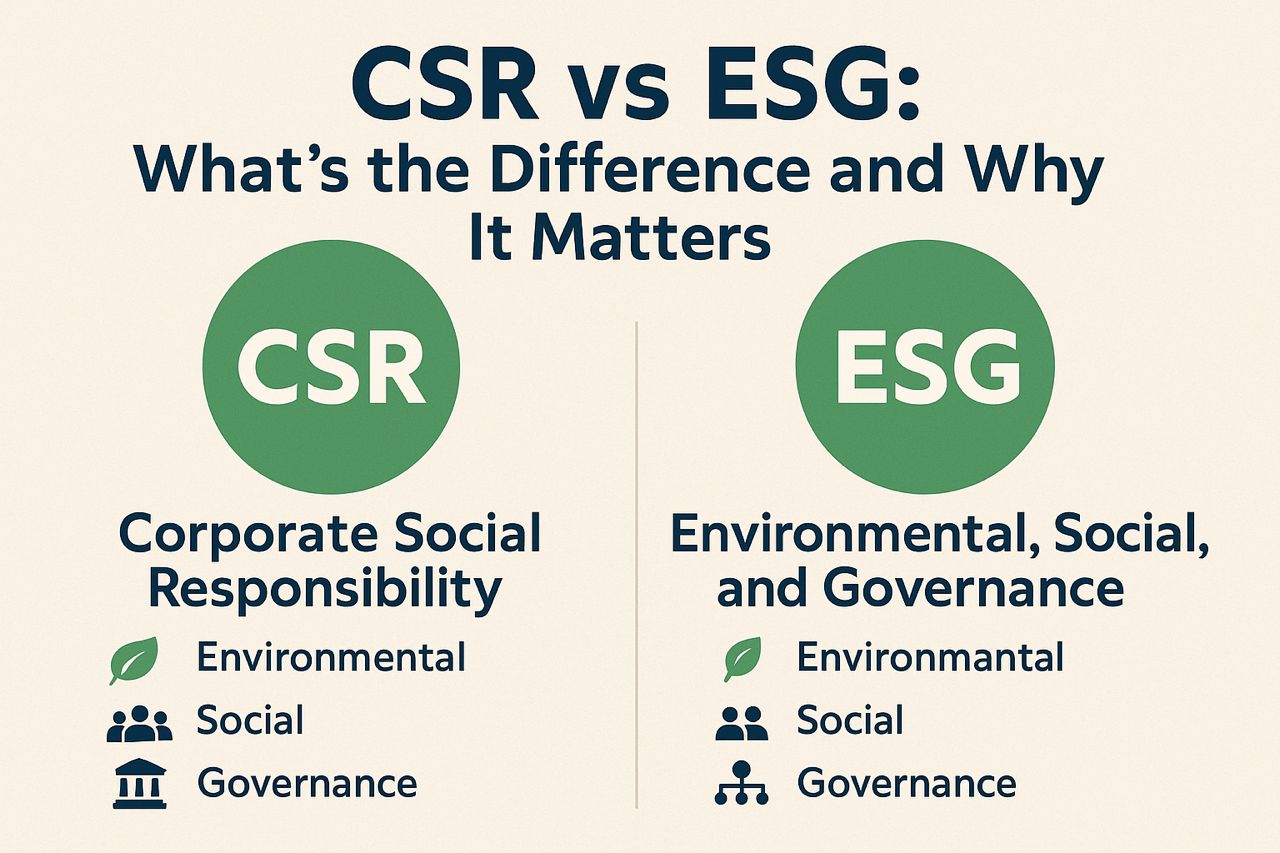 EDITORIAL! CSR vs ESG: What’s the Difference and Why It Matters ...